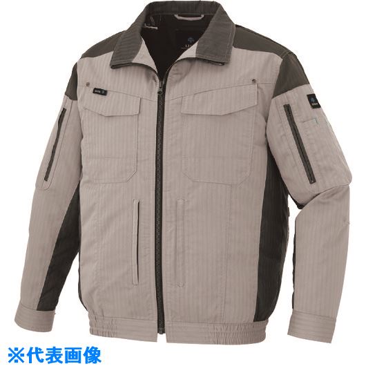 オレンジブック トラスコ中山　TRUSCOアイトス 空調服用長袖ブルゾン(空調服TM) シルバーグレー 4L 〔品番:AZ306990034L〕[ 注番:2137476]特長●フルハーネス外付け専用空調服です。●フルハーネス着用時、目視で確...