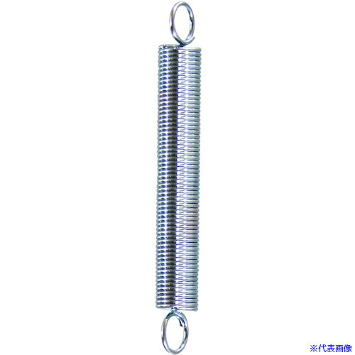 オレンジブック トラスコ中山　TRUSCOWAKI 引きバネ 0.5×5×40(1個入) 〔品番:SR724〕[ 注番:2160343]特長●引張り方向に荷重を受ける用途に用いられるため、両端部がフック形状になっています。用途●機械の部品な...
