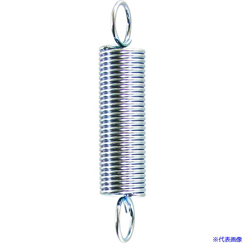 オレンジブック トラスコ中山　TRUSCOWAKI 引きバネ 1.0×10×50(1個入) 〔品番:SR729〕[ 注番:2160446]特長●引張り方向に荷重を受ける用途に用いられるため、両端部がフック形状になっています。仕様●線径d(m...
