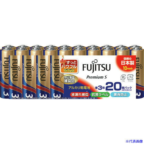 オレンジブック トラスコ中山　TRUSCOFDK アルカリ乾電池単3 PremiumS (20本入) 〔品番:LR6PS20S〕[ 注番:2160551]特長●ひとつ上の長持ち性能と大電流特性を両立させ、すべての機器で高性能を発揮します。●...