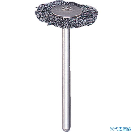 オレンジブック トラスコ中山　TRUSCOTRUSCO 平型ブラシ 硬鋼線 線0.1X外径Φ20X軸Φ3 〔品番:203H2〕[ 注番:2167603]特長●軸付なので取り付け交換が容易です。●コンパクトで高速回転のため操作しやすく、作業性...