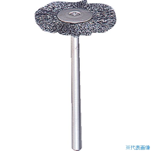 オレンジブック トラスコ中山　TRUSCOTRUSCO 平型ブラシ 硬鋼線 線0.1X外径Φ23X軸Φ3 〔品番:233H2〕[ 注番:2167654]特長●コンパクトで高速回転のため操作しやすく、作業性に優れた平型ブラシです。●軸付なので...