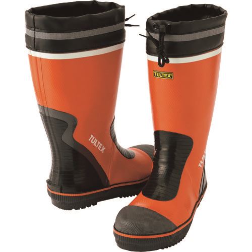 オレンジブック トラスコ中山　TRUSCOアイトス 安全ゴム長靴 〔品番:AZ47080633L〕[ 注番:2170160]特長●丈夫な糸入り3層構造です。●靴底の凹凸が少なく、接地面を痛めにくいソールを採用しています。仕様●寸法(cm)：...