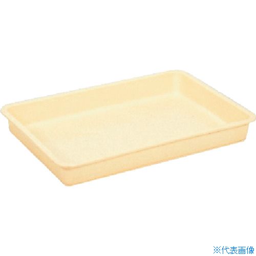 オレンジブック トラスコ中山　TRUSCOサンコー プラスチックトレー 201702 サンバット0号 クリーム 〔品番:SK0〕[ 注番:2171601]特長●プラスチック製のトレーです。●内面、外面とも凹凸のない滑らかな表面です。仕様●容...