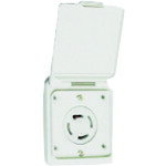 オレンジブック トラスコ中山　TRUSCOアメリカン電機 引掛形防水パネルコンセント 〔品番:4220PW〕[ 注番:2173054]特長●耐熱性・耐油性・耐トラッキング性に優れるナイロン樹脂です。用途●機械器具や盤内に組み込んで、プラグに...