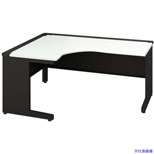 オレンジブック トラスコ中山　TRUSCONAIKI ワークデスク(左用) XEHH型/天板:ホワイト 本体:ブラック/W1600×D1200×H720 〔品番:XEHH1612CTLBH〕[ 注番:2176504]特長●これからのワークス...