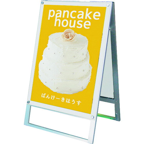 オレンジブック トラスコ中山　TRUSCOTOKISEI ポスター用スタンド看板マグネジ A1両面ホワイト 〔品番:PSSKMNA1RW〕[ 注番:2177396]特長●従来品に比べポスター交換を簡単に行う事ができ、約10秒でポスター差し替...