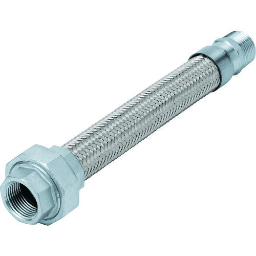 オレンジブック トラスコ中山　TRUSCONFK ユニオン・ニップル式フレキシブルホース 継手SUS304(ALLSUS304) 20A×300L 〔品番:NK1900SUS30420A300L〕[ 注番:2184371]特長●継手部がステ...