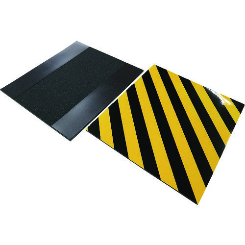 オレンジブック トラスコ中山　TRUSCO日東エルマテ NEWトラクッション マグネットタイプ 8mm×450mm×500mm 黄/黒 〔品番:TRMG4508T〕[ 注番:2206759]特長●トラクッションの裏面の両端にマグネットシート...