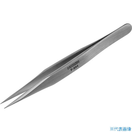 オレンジブック トラスコ中山　TRUSCOHOZAN ピンセット 125mm 厚肉型 〔品番:P894〕[ 注番:2219018]特長●精密加工技術により先端がぴったり合います。●厚肉型です。用途●小型パーツのピックアップ。仕様●全長(mm...