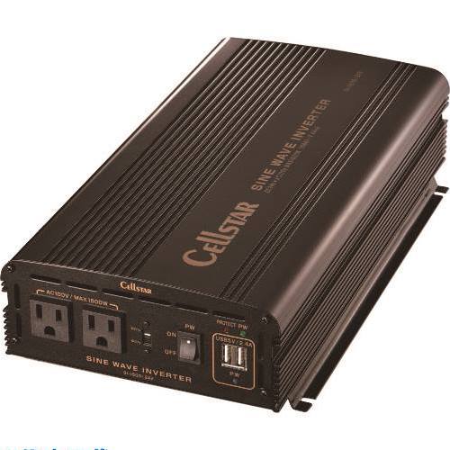 オレンジブック トラスコ中山　TRUSCOCELLSTAR 正弦波インバーター 〔品番:SI150024V〕[ 注番:2238744]特長●車の中で100V機器が使えます。●2コンセント＋2USB出力●電子制御の家電品も使える正弦波出力●5...