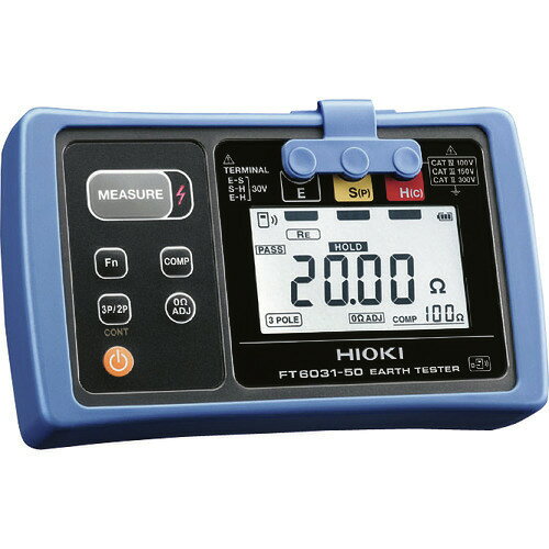 オレンジブック トラスコ中山　TRUSCOHIOKI 接地抵抗計 FT6031−50 〔品番:FT603150〕[ 注番:2240278]特長●現場に強い、防塵防水と堅牢性に優れたデジタル接地抵抗計です。●Z3210(オプション)に対応。ス...