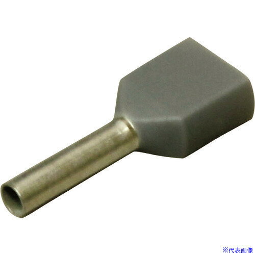 オレンジブック トラスコ中山　TRUSCOニチフ フェルール(100個×5PK) 灰色 〔品番:NFW0.758GRY〕[ 注番:2263791]特長●接触面（舌部）が銅スリーブであるフェルール端子です用途●軟銅のより線とスプリング式端子の...