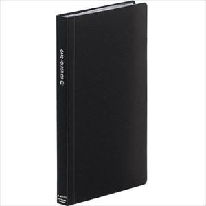 オレンジブック トラスコ中山　TRUSCOLIHIT カードホルダー120名 黒 〔品番:A410224〕[ 注番:2266429]特長●片手で持ってパラパラめくれるユニバーサルデザインのカードホルダーです。●表紙はピンストライプ入りの微透...