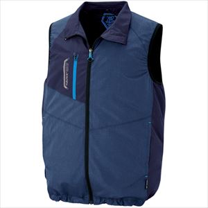 オレンジブック トラスコ中山　TRUSCOアイトス 空調服用ベスト(空調服TM) 杢ネイビー LL 〔品番:AZ50197108LL〕[ 注番:2267330]特長●空調服用のベストです。●杢調の生地でスポーツテイストなベストです。●脇下に...