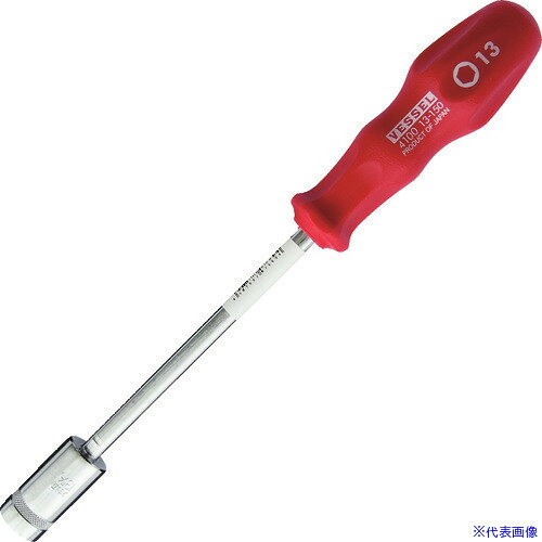 オレンジブック トラスコ中山　TRUSCOVESSEL パワーソケットドライバー4100 対辺13×150 〔品番:410013150〕[ 注番:2272750]特長●六角ボルト、ナットの締結専用です。●手のひら形状のグリップ設計で、力が入...