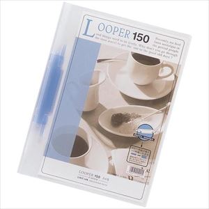 オレンジブック トラスコ中山　TRUSCOLIHIT ルーパー150 青 A4 〔品番:F30168〕[ 注番:2282225]特長●簡単操作でしっかりとまるスリムタイプの2穴ファイルです。●プレゼンテーションに最適です。●パチンと止まる新...