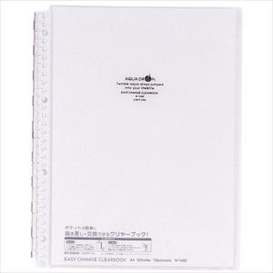 オレンジブック トラスコ中山　TRUSCOLIHIT イージーチェンジ・クリヤーブック(交換式) 10P 乳白 A4 〔品番:N14821〕[ 注番:2285392]特長●キラキラ光る水玉をイメージしたAQUA　DROPsシリーズです。●ス...