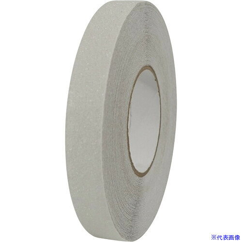 オレンジブック トラスコ中山　TRUSCOセーフラン 透明滑り止めテープ 幅25mm×18m 透明 〔品番:14447〕[ 注番:2289642]特長●表面に鉱物粒子を吹き付け加工した強力滑り止めテープです。●階段、通路などの滑りやすい場所...