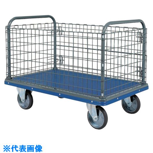 オレンジブック トラスコ中山　TRUSCOアイケー プレス製運搬車 金網付台車 〔品番:507〕[ 注番:2291748]特長●金網付台車です。用途●倉庫に。●工場に。●リネンに。仕様●1225×775×295(mm)H900(mm)仕様2...