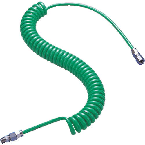 オレンジブック トラスコ中山　TRUSCOTRUSCO スパッタウレタンコイルホース 5X8mm 使用範囲2.5m 〔品番:TCH805〕[ 注番:2315271]特長●切削・研磨・溶接の切り粉や火花などのホースの延焼事故を防ぎます。仕様●...