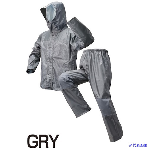 オレンジブック トラスコ中山　TRUSCO喜多 レッヂレイン ストレッチ透湿合羽 No2920 グレー LL 〔品番:NO2920GYLL〕[ 注番:2352397]特長●ヒトの動きを考えた、部分ストレッチ合羽です。●背中・膝など作業時に突...