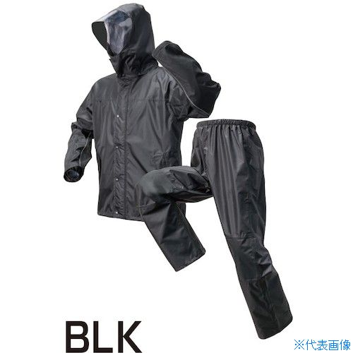 オレンジブック トラスコ中山　TRUSCO喜多 レッヂレイン ストレッチ透湿合羽 No2920 ブラック L 〔品番:NO2920BKL〕[ 注番:2358815]特長●ヒトの動きを考えた、部分ストレッチ合羽です。●背中・膝など作業時に突っ...