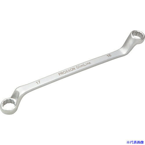 オレンジブック トラスコ中山　TRUSCOPROXXON 両口メガネレンチ 16×17mm 〔品番:83882〕[ 注番:2390056]特長●31CrV3を原材料としたスパナは薄さと耐久性を持ち、深く刻まれたレーザーマーキングが施され素早...