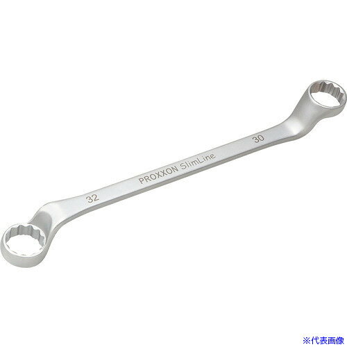 オレンジブック トラスコ中山　TRUSCOPROXXON 両口メガネレンチ 30×32mm 〔品番:83900〕[ 注番:2390057]特長●31CrV3を原材料としたスパナは薄さと耐久性を持ち、深く刻まれたレーザーマーキングが施され素早...