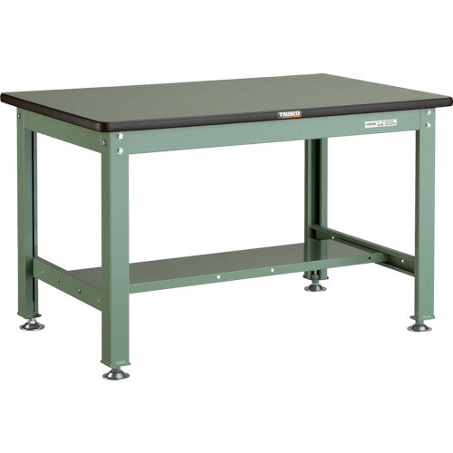 オレンジブック トラスコ中山　TRUSCOTRUSCO 中荷重作業台(1200kg)HW型 1200X750XH740 基本タイプ グリーン色 緑 〔品番:RHW1200〕[ 注番:2409046]特長●脚部はグリーン色です。●アジャスター...