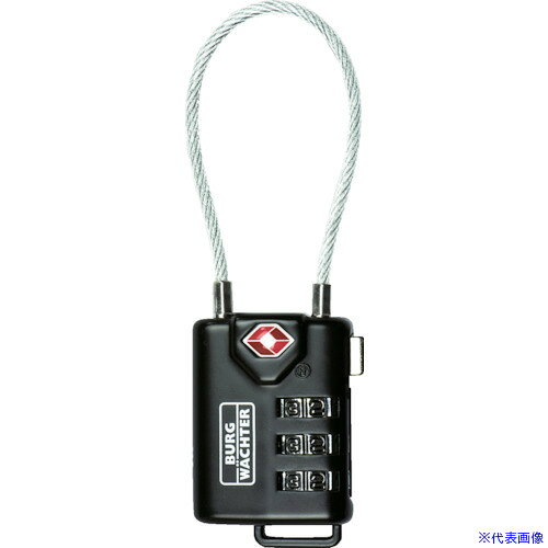 オレンジブック トラスコ中山　TRUSCOブルク ヴェヒター ワイヤー式ダイヤル南京錠 TSA 7430SB 〔品番:32891〕[ 注番:2434235]特長●TSAロックを使用したダイヤル式南京錠です。●開錠されたか確認できます。●お好...