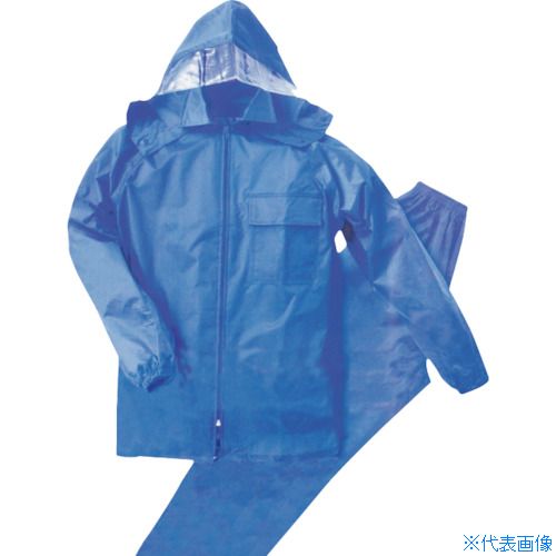 オレンジブック トラスコ中山　TRUSCOトオケミ レインスーツ ネオレインワールド ブルー 〔品番:4105BLUEM〕[ 注番:2447841]特長●標準的な機能付きでコストパフォーマンスが高いレインスーツです。●耐水圧5,000mmな...