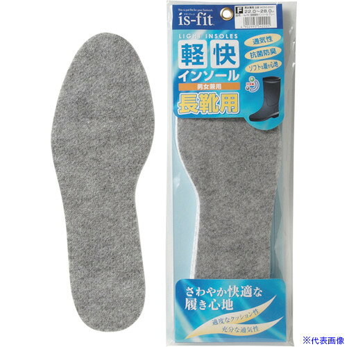 オレンジブック トラスコ中山　TRUSCOMORITO 長靴軽快インソール グレー 〔品番:4902993542221〕[ 注番:2448472]特長●クッション性に優れ、足の負担を軽減します。仕様●色：グレー●適合靴サイズ(cm)：22〜...