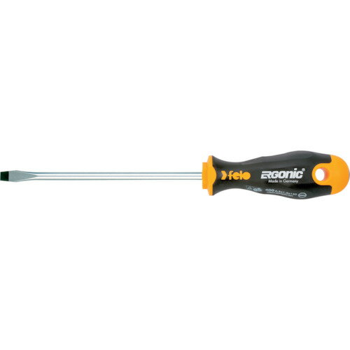 オレンジブック トラスコ中山　TRUSCOFELO ERGONICドライバー 4.0X0.8X100 〔品番:40004310〕[ 注番:2454841]特長●ハンドルに特殊なソフト素材（特許取得済み）を使用することで、手に馴染み力を入れや...
