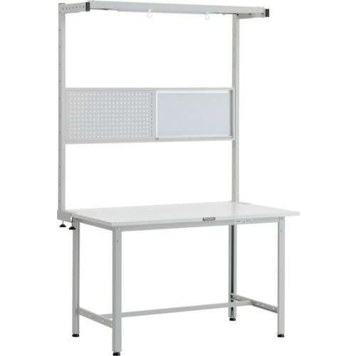 オレンジブック トラスコ中山　TRUSCOTRUSCO 軽荷重作業台(300kg)AE型 1200X600XH1948(全高) ツールハンガーフルセット付 ホワイト色 〔品番:AE1260THFSW〕[ 注番:2477315]特長●壁面デッ...