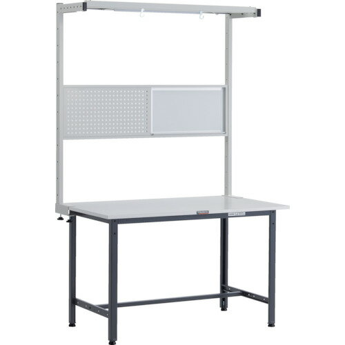 オレンジブック トラスコ中山　TRUSCOTRUSCO 軽荷重作業台(300kg)AE型 1200X600XH1948(全高) ツールハンガーフルセット付 ダークグレー色 〔品番:RAE1260THFSDG〕[ 注番:2486861]特長●...