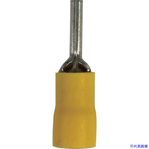 オレンジブック トラスコ中山　TRUSCOストロングホールド ビニール絶縁被覆付ピン圧着端子 電線サイズ:AWG12〜10/3.5〜5.5sq ピンサイズ:2.5mm 25個入り EV10−P55−QYY 〔品番:EV10P55QYY〕[ ...