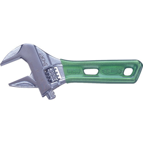 オレンジブック トラスコ中山　TRUSCOロブテックス ポケットモンキーレンチ グリーン 140mm 〔品番:UM30SG〕[ 注番:2505215]特長●ショートタイプのエビ印ハイブリッドモンキレンチです。●軽く、薄く、口開きワイドでスケ...