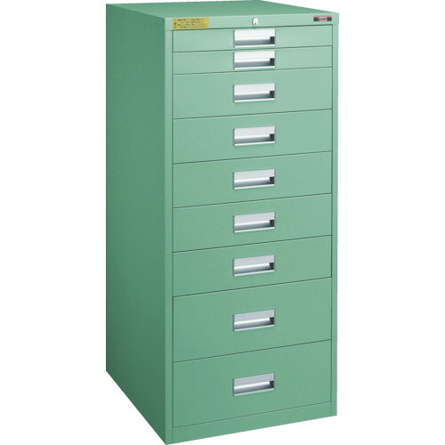 オレンジブック トラスコ中山　TRUSCOTRUSCO LVE型キャビネット 500×550×H1100 引出9段 〔品番:LVE1108〕[ 注番:2523779]特長●引き出しはオールロック機構です。仕様●間口(mm)：500●奥行(m...