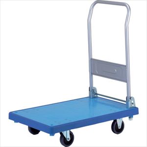 オレンジブック トラスコ中山　TRUSCORISU コンテナ台車 545523 バンパーキャリー74・48(小)折たたみ定B 〔品番:B7448SOB〕[ 注番:2532730]特長●エラストマー(軟質樹脂)使用:衝撃吸収機能を天板全周に設...
