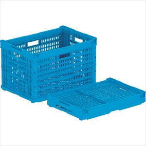 オレンジブック トラスコ中山　TRUSCOサンコー 折りたたみコンテナー 560810 オリコンP54A ブルー 〔品番:56081000BL504〕[ 注番:2534251]特長●1111パレットに平面6個ぴったり積載可能なメッシュ形状の...