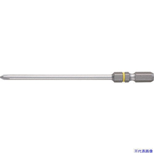 オレンジブック トラスコ中山　TRUSCOVESSEL ブレないビット(片頭) +1×100mm 2本組 DC161100 〔品番:DC161100〕[ 注番:2534489]特長●ビットの振れを抑制するクッションリング付きです。●狭い場所...