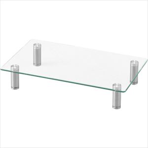 オレンジブック トラスコ中山　TRUSCOIRIS 517883 モニター台 ガラスタイプ W400 〔品番:MNS400G〕[ 注番:2536250]特長●天板には安心・安全な強化ガラスを採用しています。用途●モニター・プリンター・テレビ...