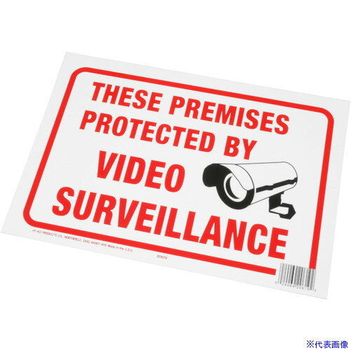 オレンジブック トラスコ中山　TRUSCOアストロプロダクツ PROTECTED BY VIDEO・・・プラ看板 〔品番:0029069206192〕[ 注番:2536358]特長●英語表記の看板です。●アメリカンテイスト。用途●ガレージや...