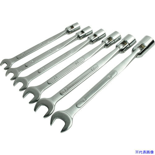 オレンジブック トラスコ中山　TRUSCOアストロプロダクツ 6PC フレックスソケットレンチセット 〔品番:2002000021038〕[ 注番:2537903]特長●スパナとソケットが付いたコンビネーションレンチで、サイズの異なる6本組...