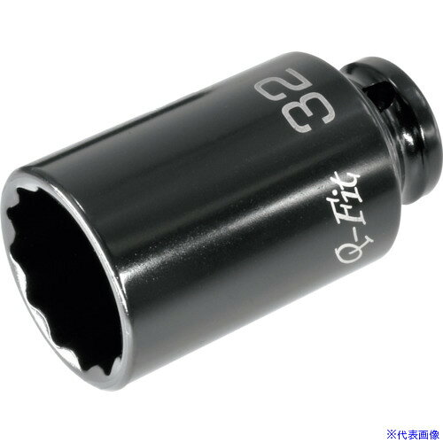 オレンジブック トラスコ中山　TRUSCOアストロプロダクツ Q−Fit 1/2DR 32mmインパクトディープソケット 12角 〔品番:2002000034113〕[ 注番:2539572]特長●ソケット差込角部分を特許取得の特殊形状にす...