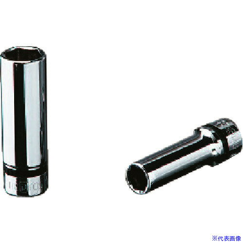 オレンジブック トラスコ中山　TRUSCOnepros 9.5sq.ディープソケット(六角) 対辺寸法1/2インチ 全長60mm 〔品番:NB3L-1/2〕[ 注番:2539622]特長●接触面をより大きくすることで薄肉部への応力の集中を低...