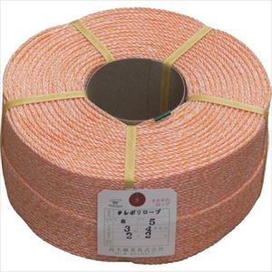 オレンジブック トラスコ中山　TRUSCO高木 クレポリロープ 3mmX400m 〔品番:365004〕[ 注番:2545400]特長●耐摩耗性に優れ、扱いやすいロープです。用途●各種作業用として。仕様●色：黄●線径(mm)：3●長さ(m)...