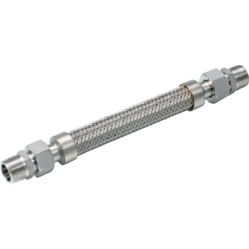 オレンジブック トラスコ中山　TRUSCOテクノフレックス 袋ナット・アダプター型フレキシブルホース S225T-25AX1000L オスXオスアダプター304SS 〔品番:S225T25AX1000LMXM304SS〕[ 注番:25553...