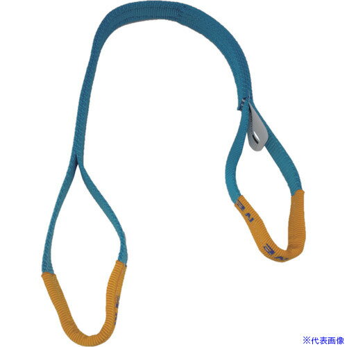 オレンジブック トラスコ中山　TRUSCOTESAC ブルースリング(JIS4等級・両端アイ形)荷重1.0t 全長1.0m 〔品番:4E25X1〕[ 注番:2560575]特長●JIS4等級品、高強力ポリエステル原着糸を使用し、ナイロンに比...